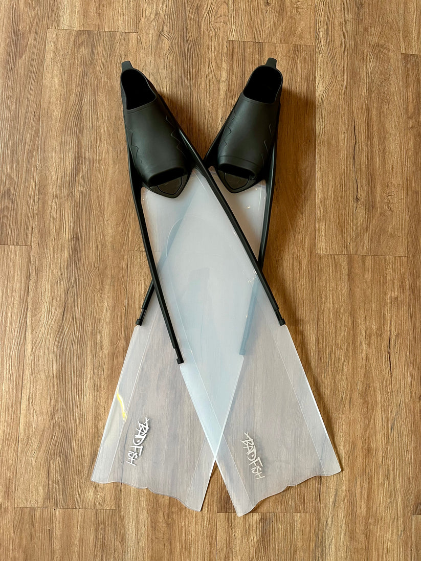 Badfish Long Fins (Clear Soft) – Badfish Dive Gear